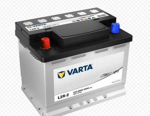 Аккумулятор Varta стандарт L2R-2 6ст-60 прям