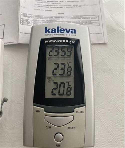 Термометр электронный с часами