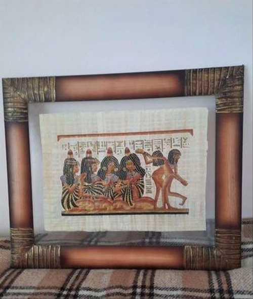 Картина в египетском стиле. Папирус