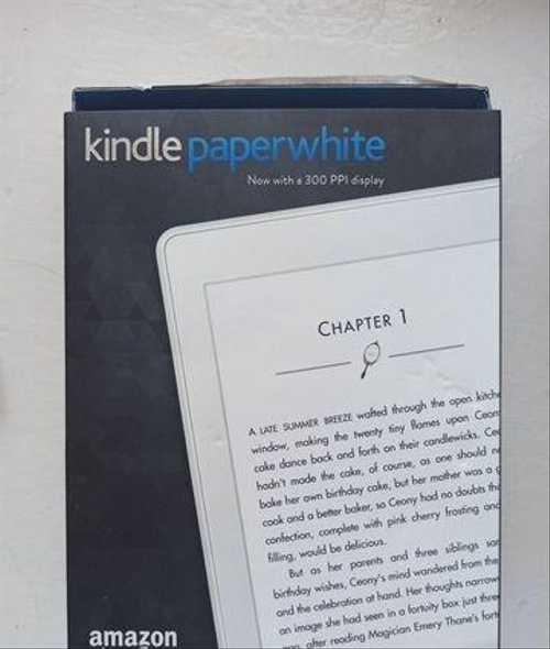 Kindle paperwhite 300 PPI 6" 4 gb wifi White