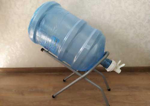 Подставка для бутыли воды с крышкой-краником