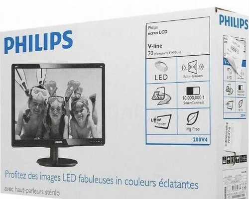 Продается новый монитор philips 200v4, 19,5
