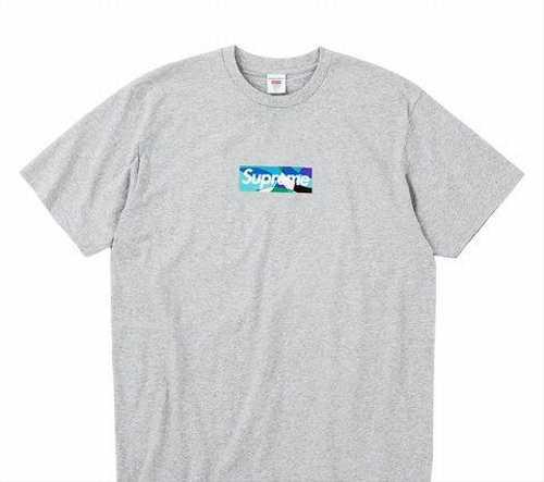 Supreme Emilio Pucci Box Logo Tee Grey/Blue XL