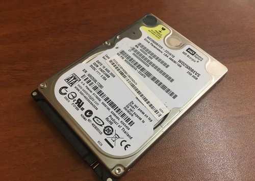 Жесткий диск 2,5" WD 250 Gb 5400 RPM на запчасти