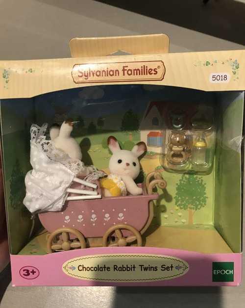 Sylvanian Families фигурки малыши в коляске новый