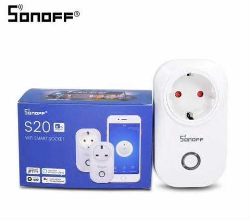 Умная w-fi розетка sonoff S20