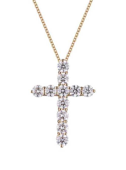 Tiffany & Co Yellow Gold Large 1.96 ct Cross