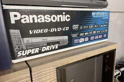 Видеомагнитофон комбо vhs dvd panasonic nv-vp31