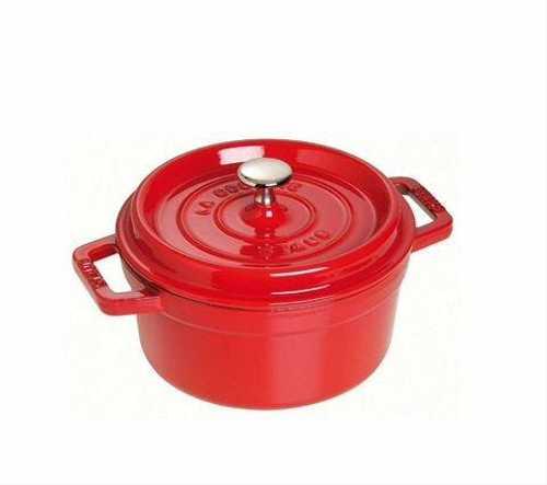 Staub кокот круглый 24 см 3,8 л вишневый