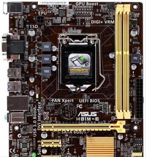 Материнская плата LGA 1150 asus H81M-E