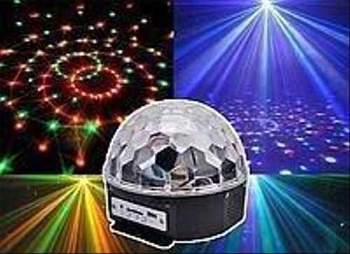 Светильник диско шар MP3 Bluetooth "Crystal Mag
