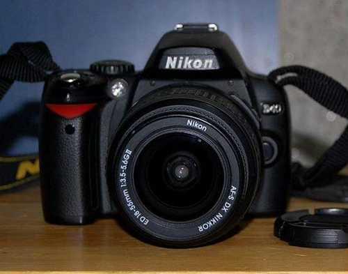 Nikon D40 body или kit пробег 12200 кадров