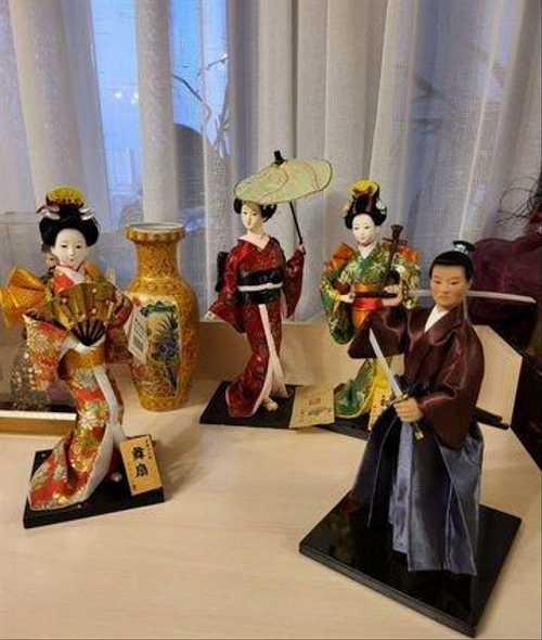 Японские куклы Гейши и Самурай