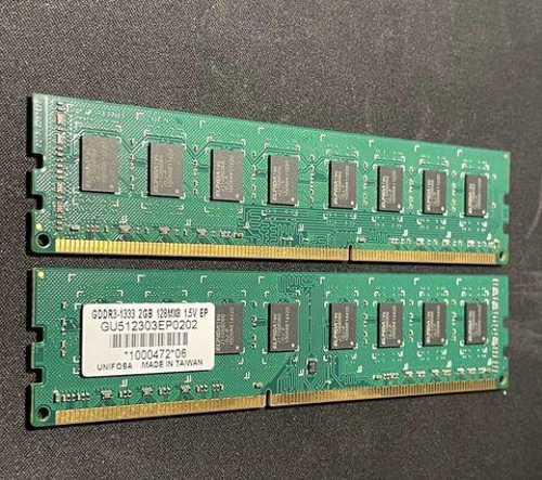 Оперативная память Unifosa 2GB DDR3 PC3-10600
