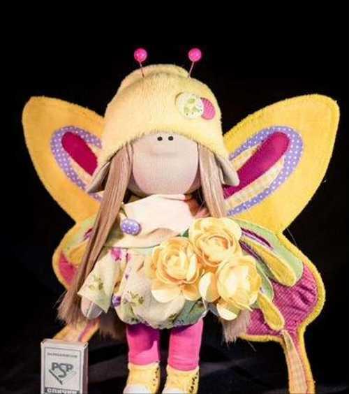Кукла интерьерная ручной работы. бабочка фея