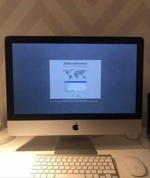 Apple iMac 21.5 дюйма, A1418+клавиатура+мышь