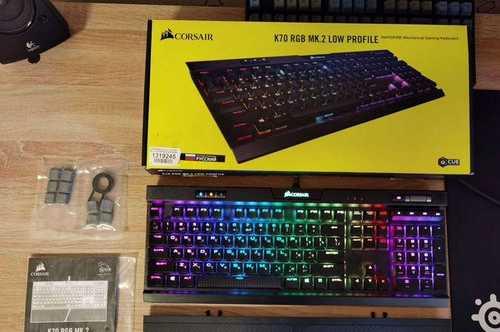 Механическая клавиатура corsair k70 rgb mk.2 low p