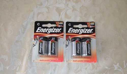Новые батарейки Energizer тип C (LR14), 4 шт