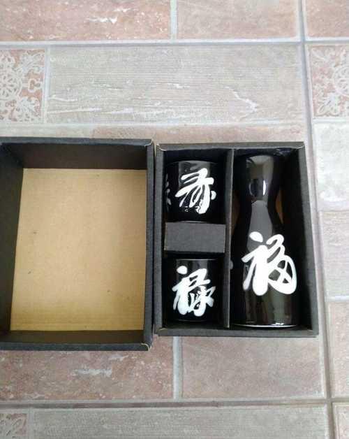 Черный набор для саке