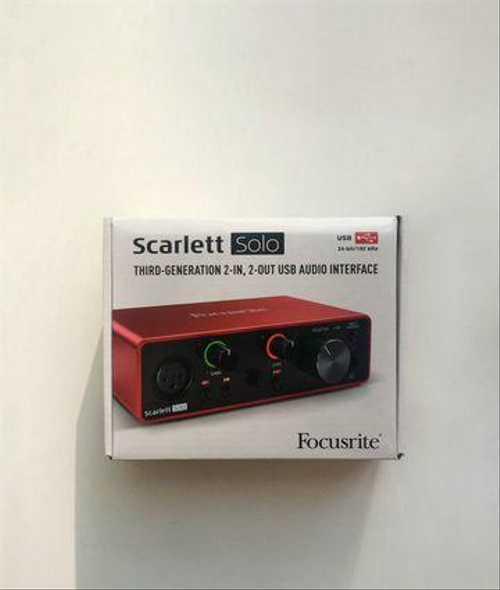 Звуковая Карта Focusrite Scarlett Solo 3rd Gen