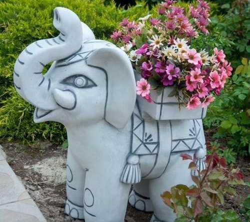 Садовая фигура - кашпо " Слон "