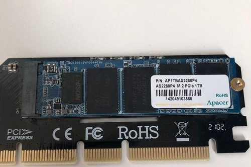 1000 гб SSD M.2 накопитель Apacer AS2280P4