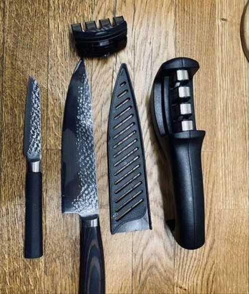 Набор кухонных ножей и точилок