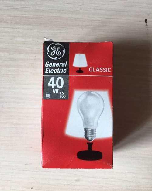 Лампа накаливания General Electric 40w E27