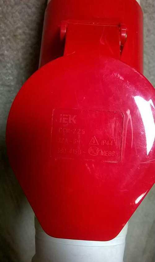 Вилка и розетка iek сси-225 32а-6ч. 360-415в