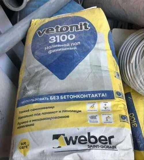 Финишный наливной пол Weber Vetonit 3100