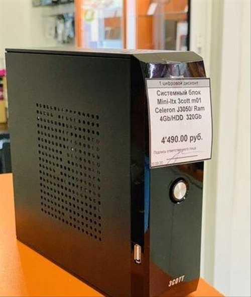 Компьютер Mini-Itx 3cott m01 Celeron J3050