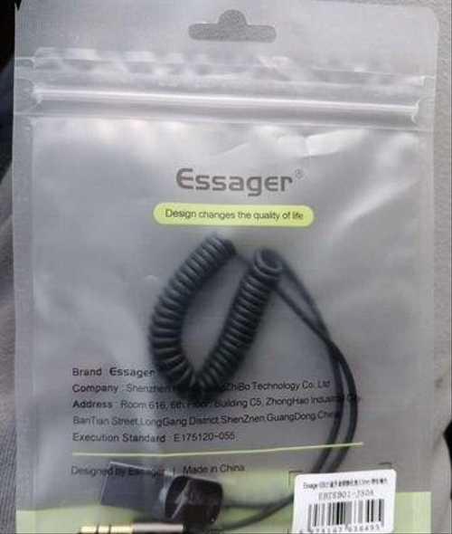 Essager.Автомобильный Bluetooth 5.0 AUX 3,5