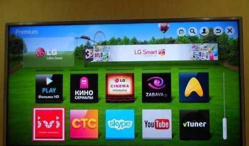 SmartTV LG 108см встроен wifi, 200Гц,DVB-T2,FullHD