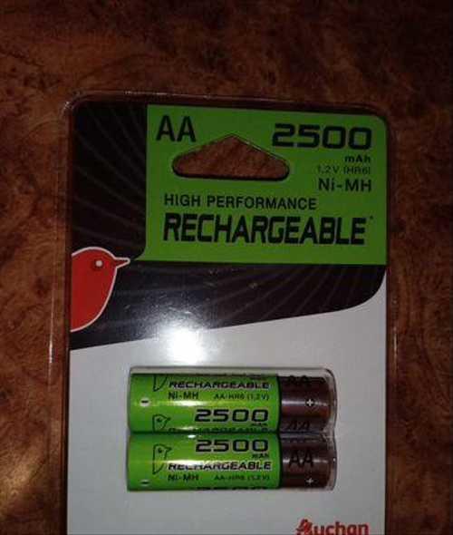 Аккумуляторы аа 2500 mah 1,2v ni-mh