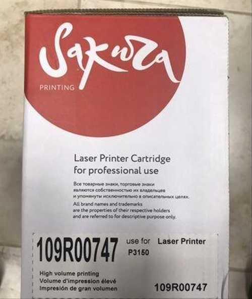 Картридж 109R00747 не оригинал для принтера xerox