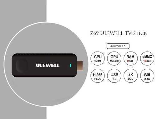 Мощный тв-стик на Андроид Ulewell Z28