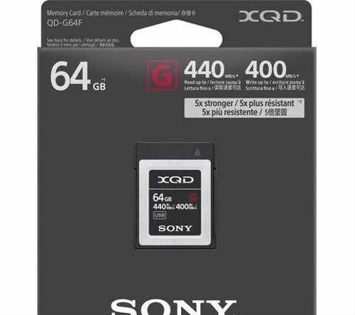 NEW Sony XQD 64Gb G 440/400mb