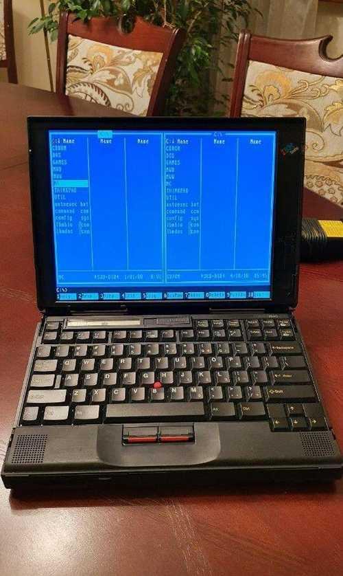 Раритетный ноутбук 1996 года Ibm 760c