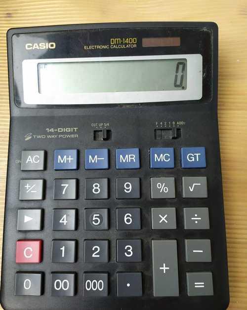 Калькулятор Casio DM-1400 настольный