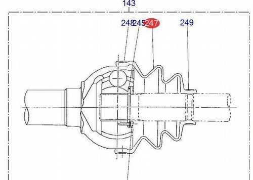 Пыльник шрус Tadano 36381525240 TR-160M-3 TR-200E