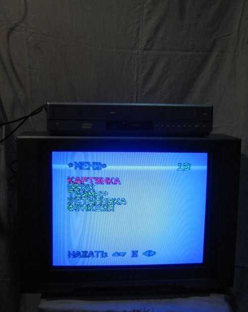 Комплектом TV Hitachi +DVD-VCR SAMSUNG