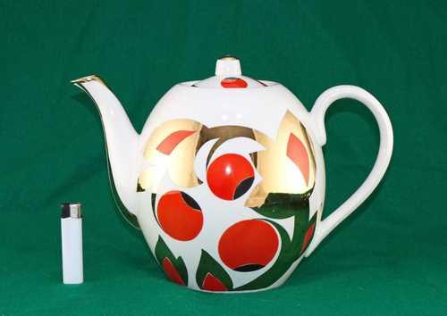 Чайник гигант Райские яблочки 3,5 л. Вербилки СССР