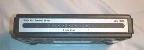 Коммутатор свитч (switch) D-Link DES-1008A