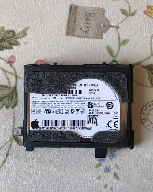 Жесткий диск hdd 120gb Apple MacBook Air a1304