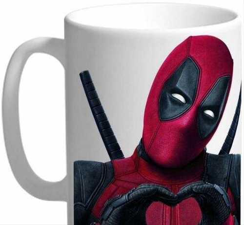 Кружка Deadpool сердце любовь
