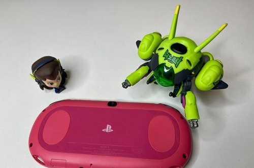 PS Vita Slim Pink/Black прошитая 128GB Henkaku