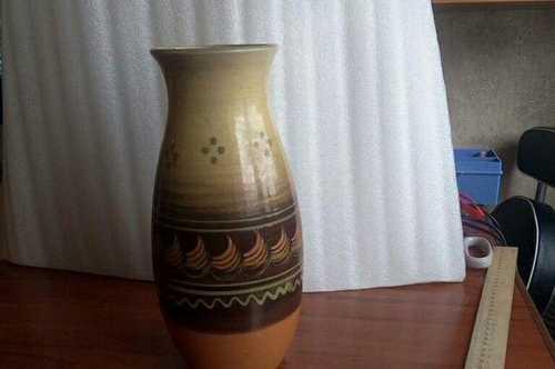 Гончарная ваза. Детские работы вазы из глины покрытой гуашью. Курск авито Гончарная ваза. Глазурь на вазе 5
