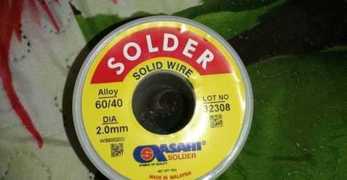 Припой solder asahi (Малайзия) 1мм, 2мм 60/40