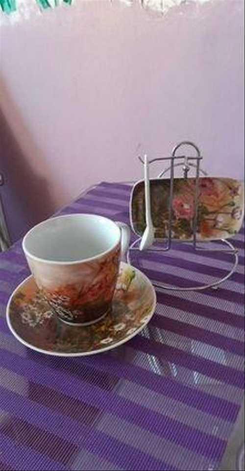 Чашка с блюдцем/ набор чайный
