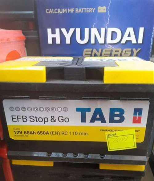 Аккумулятор TAB efb (start-stop) 65 Ah / 650 A